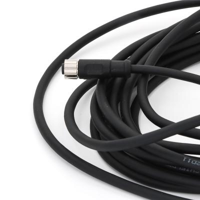 Cina Femminile rettilineo M8 5 pin connettore cavo preassemblato lunghezza personalizzata B codice in vendita