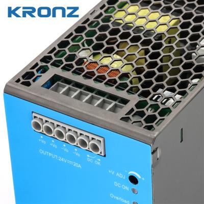 China 480W Power Supply AC/DC Din-rail 24V/20A High Efficiency Power Supply 24V for sale