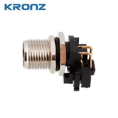 China M12 Conector 2 3 4 5 6 7 8 12 Pin A B D Código parafusos de fecho de conector masculino ângulo à venda