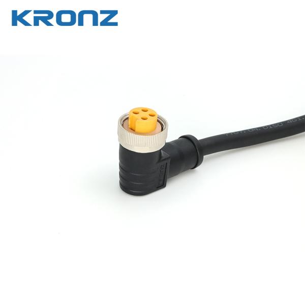 Quality 7/8'' Cable Connectors For Industrial Automation 7/8-16UN Thread Female Circular Connector for sale