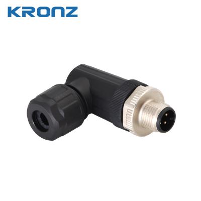China 4A Current M12 Connector Angle Cable Outlet IP67 Protection For Industrial Applications for sale