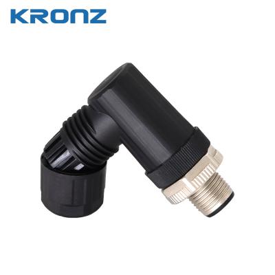 China M12 Conector de sensores de 4 pines Plug de aviación 250V Conectores circulares en ángulo Resistencia ≤5mΩ en venta