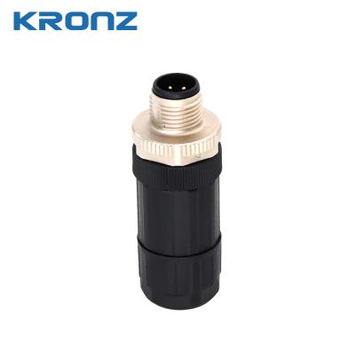 Китай Industrial M12 Circular Connector With Rated Current 4A 250V Screw Connect A-code 4-pin продается