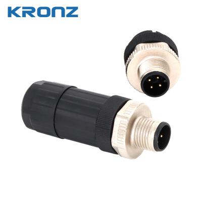 Китай M12 Connector 60V Voltage Straight 5-pin A Code Field-wirable Circular Connectors продается