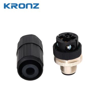 Китай 4 Pins M12 Connector A-code With Insulation Resistance ≥100MΩ Brass Contact Nut Material продается