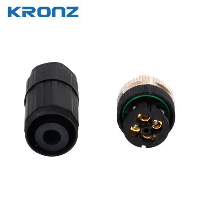 China M12 Circular Connector 8 Pin Waterproof IP67 4-8mm IEC 61076-2-101 Industrial Connectors for sale