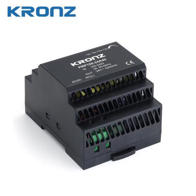 China Fuente de alimentación industrial de montaje en riel DIN de 12V 90W con carcasa de plástico negro Max. 120mV en venta