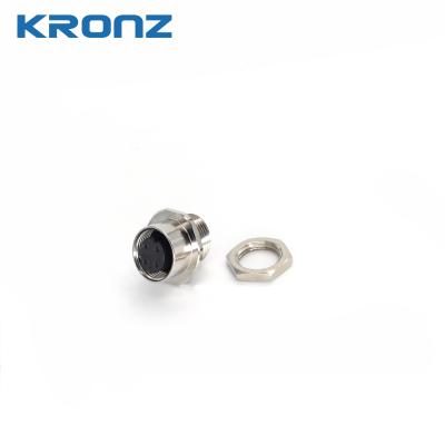 Китай M12 Панель монтаж соединителя фланцевой 3/4/5/8/12 Пин сварщик чашки Контактный конец продается