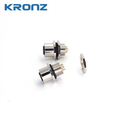 Китай Авиационный разъем пайка гнездо для монтажа 8-контактный разъем M12 для электрического электронного сигнала продается