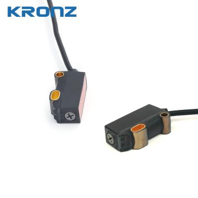 Китай Микро фотоэлектрический датчик 0-120 мм, регулируемое обнаружение, выход PNP NO, видимый красный свет продается