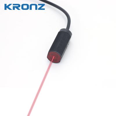 중국 분산 광전기 센서 10-500mm 탐지 NPN/PNP 출력 24V 100mA 빨간 빛 635nm 판매용