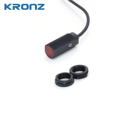 중국 분산 광전기 센서 10-500mm 탐지 NPN/PNP 출력 24V 100mA 빨간 빛 635nm 판매용