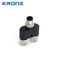 Quality IP67 Rated M12 Y-Distributor Connector with 4 Pin M12 Male and 3 Pin M12 Female for sale