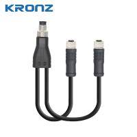 Quality M12 Y-distributor with Cable Male M8x1 - Female M8x2 for sale