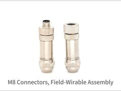 Schroefverbinding M8 Connector 4 Pin Straight Male A Code Full Metal