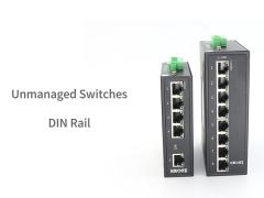 POE Industrial Ethernet Switches 5 Port Unmanaged DIN Rail Montage 1000Mbit/S