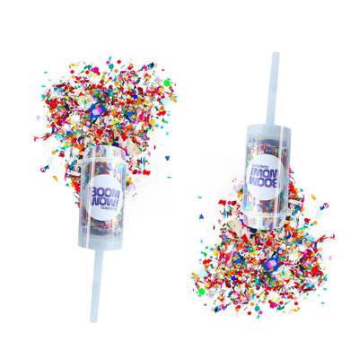 China Boomwow Coloful Push Pop Party Poppers Confetti for sale
