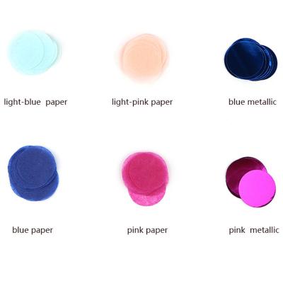 China Boomwow gender reveal party supplier blue pink round dots confetti for sale
