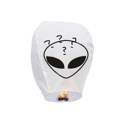 China Boomwow 100% biodegradable flame retardant folded paper flying sky lantern for sale