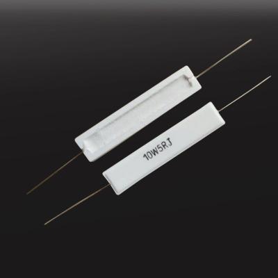 China Wirewound Cement Resistor Axial Ceramic resistor 5W 1R, 2R2, 3R9, 6R8, high in load power for sale