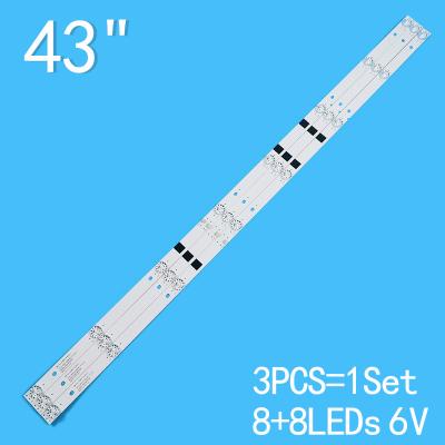 China Para o Lehua T43 43X600 JS-D-JP4310-A81EC E43DU1000 MCPCB à venda