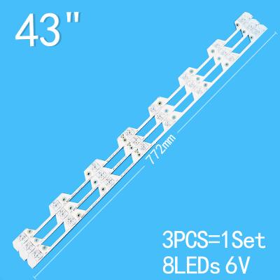 Cina Per il TCL D43A810 Light Strip 4C-LB4308-ZM02J 4C-LB4308-ZM2/ZH1 in vendita