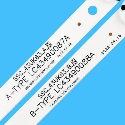 Cina SSC-43UK63-A retroilluminazione LED TV B-TYPE 43UJ6300 43uk6300eu 43uk6090pua in vendita