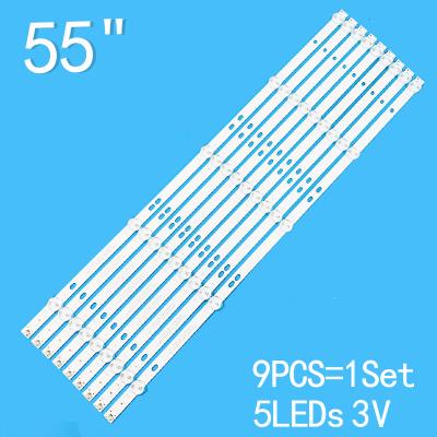 Китай HRS-SQY55D3-5X9-2W-MCPCB светодиодный телевизионный фонарь 12MM-V1 HV550QUB F5A KROMS продается