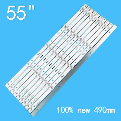 Cina MCPCB 55QHQJP AKTV5534 Linea di retroilluminazione a LED JS-D-JP55EU-051EC 70317 E55EU/EP1000 in vendita
