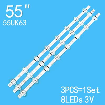 中国 55UK6400PLF LGテレビバックライト SSC_ 55UK63_ 8LED_ SVL550AS48AT5_ REV1.0 販売のため