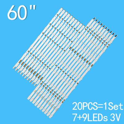 Cina Lumiere di fondo per televisori Samsung UE60JU6870 V5DR_600SCA-R0 BN96-38483A BN96-38484A in vendita