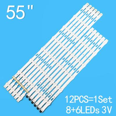 Cina Lumiere di fondo per televisori Samsung UA55KU6200JXXZ UE55JU7500 UA55JU6800 V5DU_550DCB-R1 in vendita