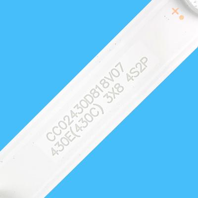 Cina White Monitor Backlight Led Strip For CC02430D818V07 430E(430C) 3X8 4S2P BA2219562 1704-VB03B in vendita