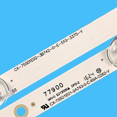 Cina 75 Inch Sony Tv Backlight For CX-75S01E01-2A752-0-V-4CL S750HF59 KDL-75W855C KDL-75W809C KDL-75W859C in vendita