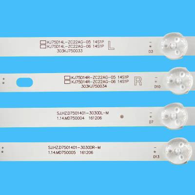 Cina TV Backlight For KJ75D14L-ZC22AG-06  KJ75D14R-ZC22AG-06 SJ.HZ.D7501401-3030DL-M SJ.HZ.D7501401-3030DR-M in vendita