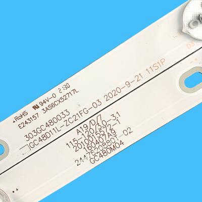 中国 TV Backlight For  GC480M04 BOEI480WU1 48PFF5081/T3 48PFF5021/T3 GC48D11L-ZC21FG-03 販売のため