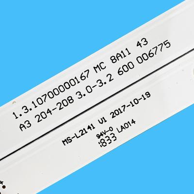 Cina TV Backlight For G43DFHDS8-BF GHIA 43 DKTR MS-L2141 V1 1.3.10700000167 2017-10-19 in vendita