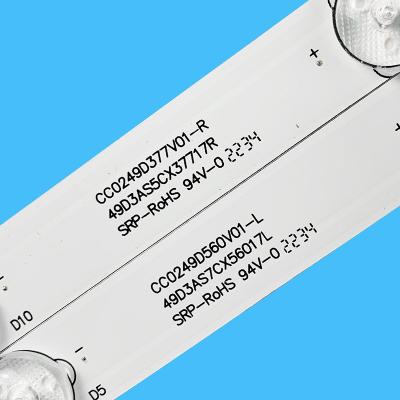 中国 TV Backlight For CC0249D377V01-R CC0249D560V01-L 49D3AS5CX37717R 49D3AS7CX56017L 販売のため