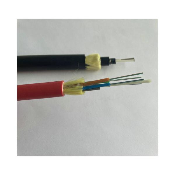 Quality ADSS Fiber Optic Cable 24 Core 100m Single PE Jacket Aramid Yarn for sale