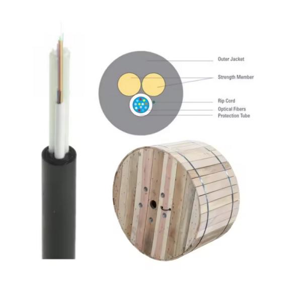 Quality ASU Mini ADSS Fiber Optic Cable Aerial Self-Supported 120m for sale