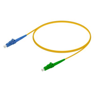 China LSZH FTTH Fiber Patch Cord SC APC to LC APC Single Mode Yellow 3M for sale