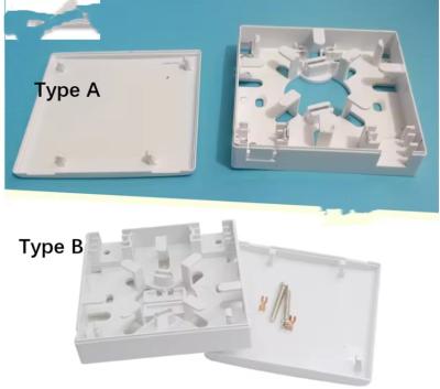 China FTTH Fiber Faceplate SC LC Optical Socket Panel 86x86x25mm for sale