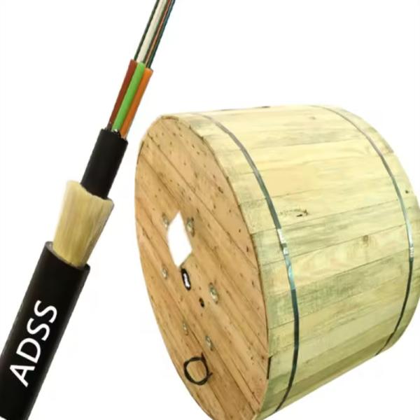 Quality ADSS Fiber Optic Cable G652D 96-144 Cores Self-Supported Outdoor for sale