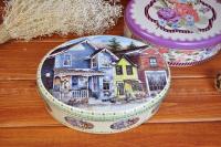China Stackable Metal Oval Tin Box  For Gift Packaging for sale