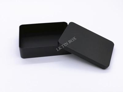 Cina I lati rettangolari del doppio del nero del contenitore di latta di stoccaggio del tè hanno stampato con la vernice di Matt in vendita