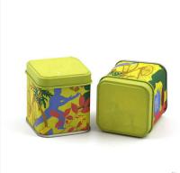 China Stackable Mini Square Tin Box Rectangular Metal Containers For Pepper Spice for sale