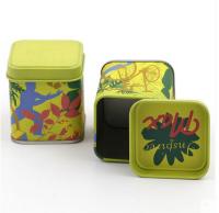 China Stackable Mini Square Tin Box Rectangular Metal Containers For Pepper Spice for sale