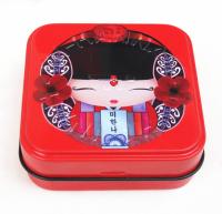 China Customized Square empty cosmetic containers With Special Hinge Lid for sale