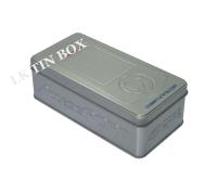 China Custom Printed and Embossed Rectangular Tin Box Stackable For Tools And Gifts for sale