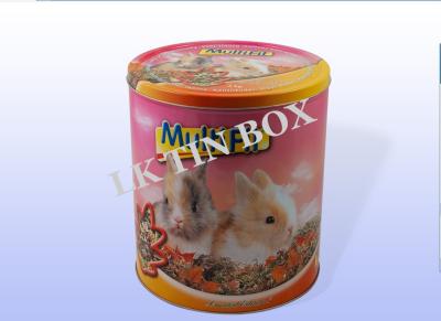 China Christmas Holiday Metal Cake Tin Box Set Small Round Containers Dia110mm for sale